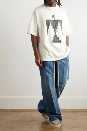 Fear Of God Thunderbird Oversized Printed Cottonjersey Tshirt
