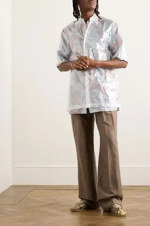 Dries Van Noten Doublefaced Crinkledshell Shirt