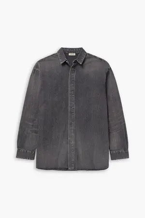 Fear Of God Oversized Denim Shirt - Gray