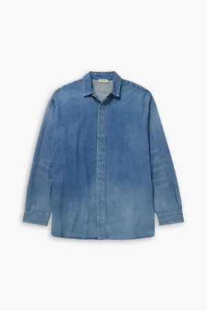 Fear Of God Oversized Denim Shirt - Mid Denim