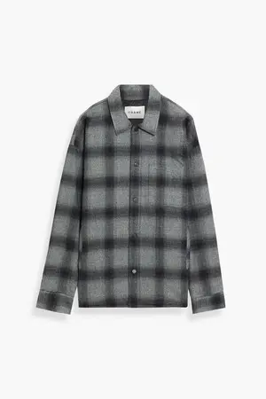 FRAME Checked Cotton Flannel Jacket