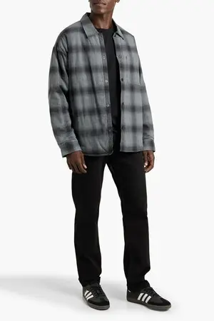 FRAME Checked Cotton Flannel Jacket