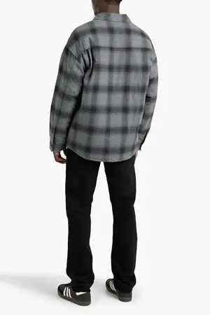 FRAME Checked Cotton Flannel Jacket