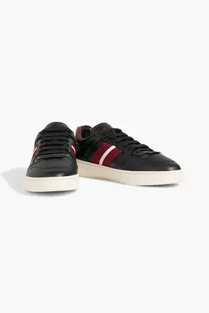 Bally Rebby Canvas-trimmed Leather Sneakers