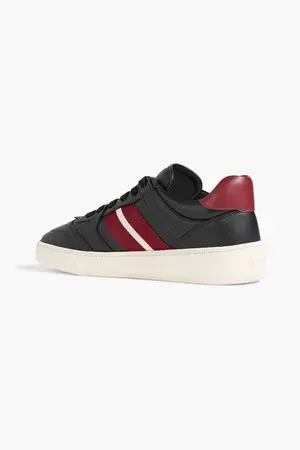 Bally Rebby Canvas-trimmed Leather Sneakers