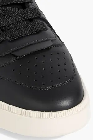 Bally Rebby Canvas-trimmed Leather Sneakers