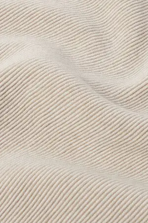 Fear Of God Ribbed Wool Pullover With Logo Appliqu - Beige