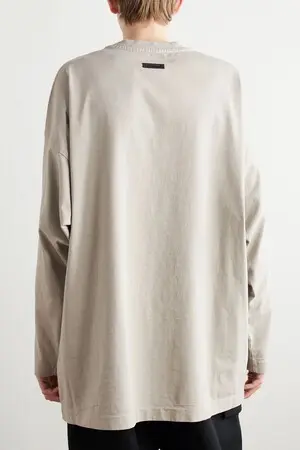 Fear Of God Eternal Oversized Logoflocked Cottonjersey Tshirt