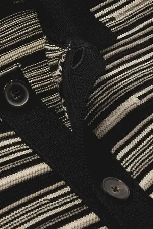 Mr P. Striped Cotton Cardigan