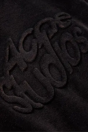 Acne Studios Faro Embossed Logo Velour Hoodie