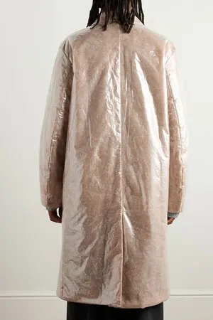 Dries Van Noten Padded Coated Shell Coat