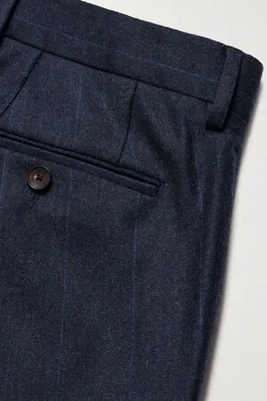 Mr P. Wool Flannel Pinstriped Suit Pants