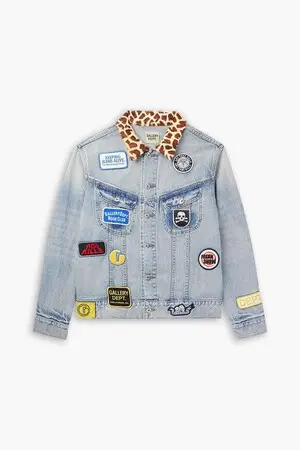 GALLERY DEPT. Printed Denim Jacket With Appliquéd Details
