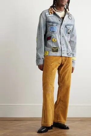 GALLERY DEPT. Printed Denim Jacket With Appliquéd Details
