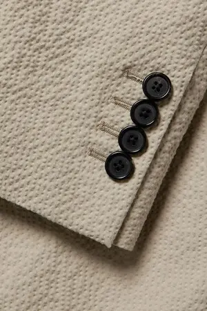 Paul Smith Doublebreasted Cottonblend Seersucker Blazer