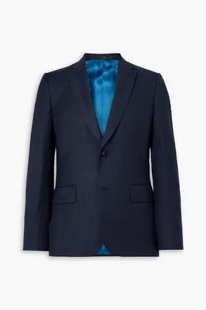 Paul Smith Soho Prince Of Wales Checked Wool Suit Jacket - Navy