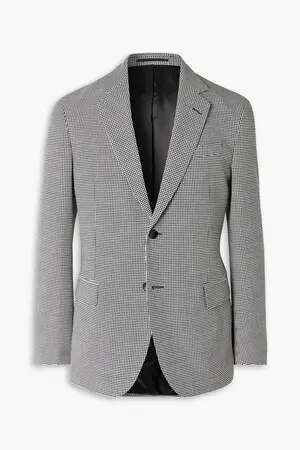 Mr P. Slim-fit Houndstooth Twill Suit Jacket