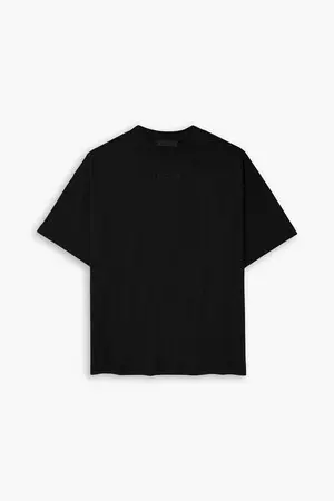 Fear Of God Logoappliquéd Cottonjersey Tshirt - Black