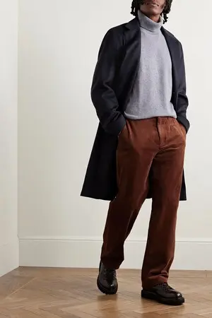 Mr P. Edward Straight Leg Cotton Corduroy Pants