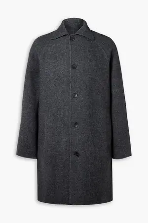 Mr P. Herringbone Wool And Cashmere-blend Flannel Coat