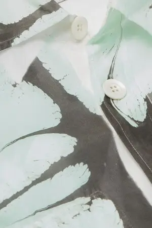 Dries Van Noten Floralprint Silktwill Shirt
