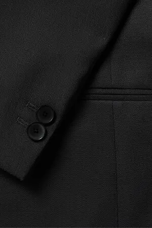 Mr P. Double-breasted Woven Suit Jacket