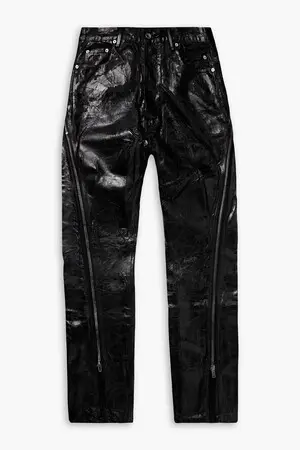 Rick Owens Bolan Banana Slim Fit Flared Jeans - Black