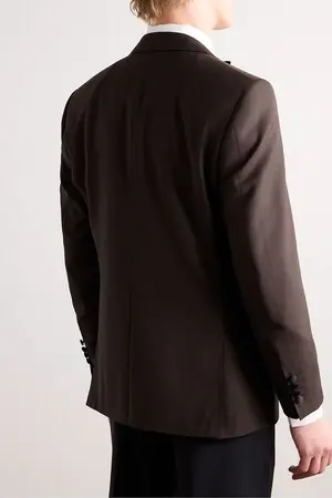 Canali Slimfit Satintrimmed Wool Tuxedo Jacket