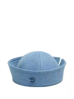 Ruslan Baginskiy Rb Logo-embroidered Denim Sailor Hat - Blue