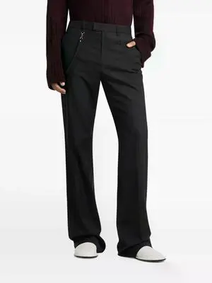COURREGES Logo Patch Trousers - Black
