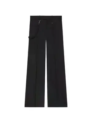COURREGES Logo Patch Trousers - Black