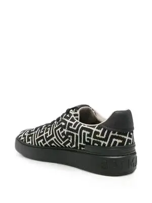 Balmain Monogram Logo-embossed Sneakers