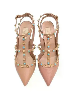 Valentino Garavani Rockstud Ankle Strap Pumps