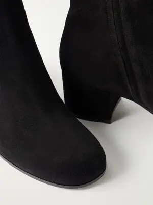 GIANVITO ROSSI Joelle 45 Suede Ankle Boots - Black