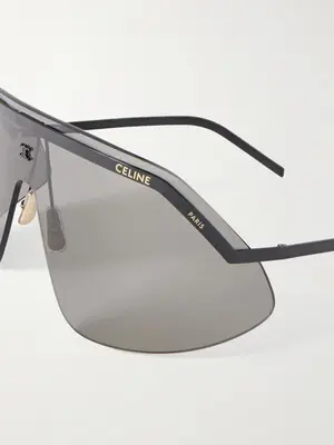 Celine Black Mask Metal Sunglasses