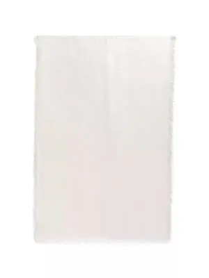 Peserico Frayed Shimmering Scarf - White