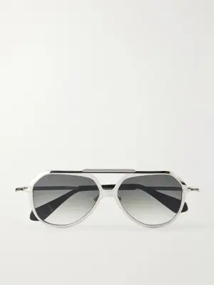 JACQUES MARIE MAGE Aviator-style Sunglasses - Silver