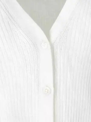 Dorothee Schumacher Ribbed-knit V-neck Cardigan