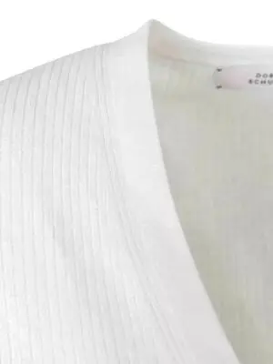 Dorothee Schumacher Ribbed-knit V-neck Cardigan
