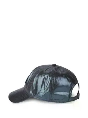 VON DUTCH Glitter Effect Logo Patch Cap - Blue