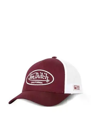 VON DUTCH Logo Patch Baseball Cap - Red