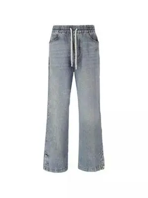 Amiri Drawstring Wide-leg Jeans - Blue