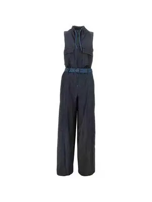 Emporio Armani Belted Sleeveless Jumpsuit