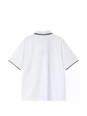 Carhartt Work In Progress Terrace Logo-print Short Sleeve Polo Shirt - White