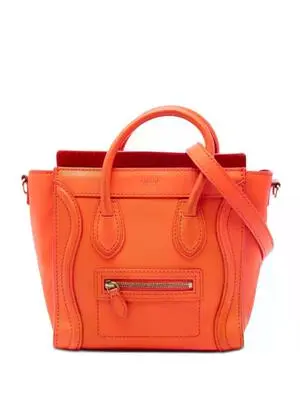 Celine Nano Luggage Tote Satchel - Orange