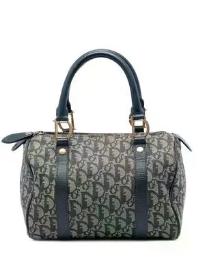Dior Diorissimo Trotter Canvas Boston Bag - Blue
