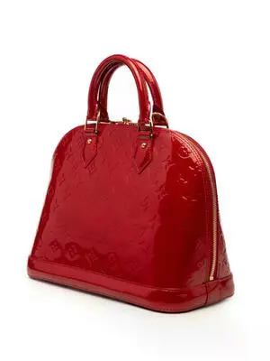 LOUIS VUITTON Monogram Vernis Alma Pm Handbag
