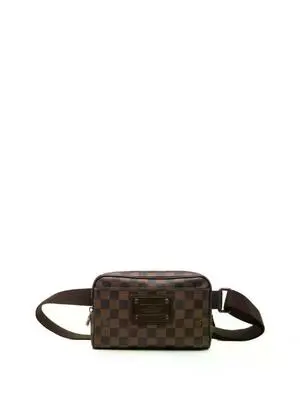 LOUIS VUITTON Damier Ebene Brooklyn Bum Bag Belt Bag - Brown