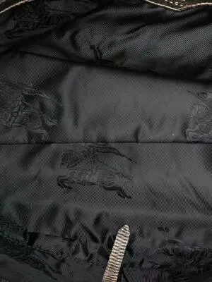 Burberry Metallic Woven Leather Tote Bag