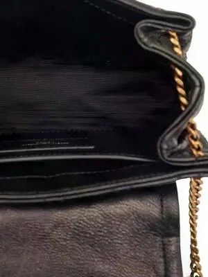 Saint Laurent Mini Quilted Lambskin Nolita Bag - Black
